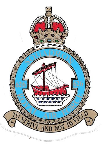 RAF No 626 Squadron Crest Sticker LancasterAssociation