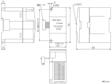 FX2N 32CCL ダウンロード 外形図CAD MELSEC F シーケンサ MELSEC 仕様から探す三菱電機 FA