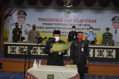 Bupati H Sukiman Lantik Dan Kukuhkan Pejabat Tinggi Pratama