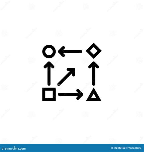 Algorithm Icon Vector From Advertising Collection Thin Line Algorithm