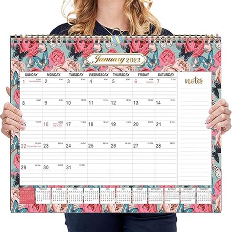 Monatskalender 2023 2024 Wandkalender Groß 53 43cm 18 Monate Januar