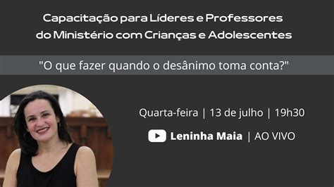 O que fazer quando o desânimo toma conta 13 07 2022 YouTube