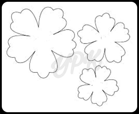 Moldes O Plantillas De Flores Plantillas Para Flores De Papel
