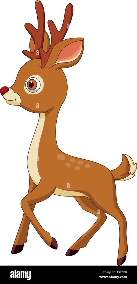 Cute Deer Cartoon Stock Vector Image Art Alamy