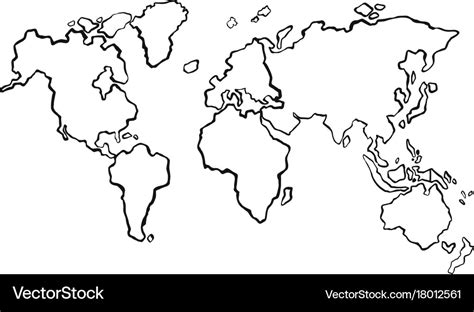 World Map Without Color Corene Charlotte