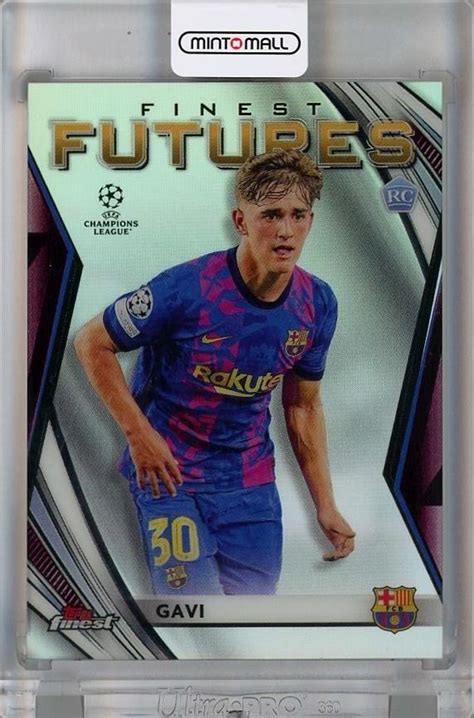 Mint Topps Finest Uefa Champions League Gavi