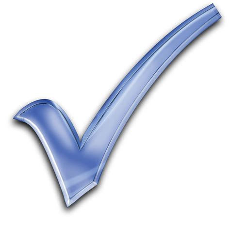 Blue Check Mark Png