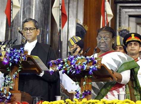 Droupadi Murmu Takes Oath As India S Th President Rediff India News