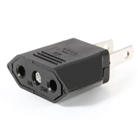 New Eu Euro Europe To Us Usa Power Jack Wall Plug Converter Travel