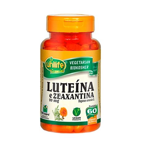 Luteína e Zeaxantina 60 cápsulas Unilife Doce Erva Farmácia de