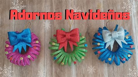 Corona navideña de foamy Adornos de Navidad YouTube