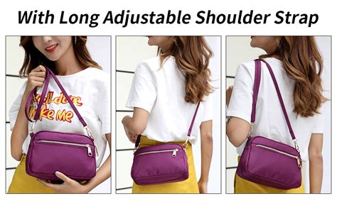 NOTAG Sac à bandoulière pour femme Multi poches En nylon