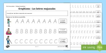 Reconnaître les lettres de l alphabet connaître leur nom savoir que
