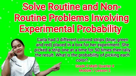 math 5 q4 module7 lesson 2 solve routine and non routine problems involving experimental