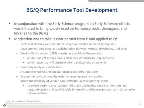 Bg Q Performance Tools Scott Parker Mira Community Conference March