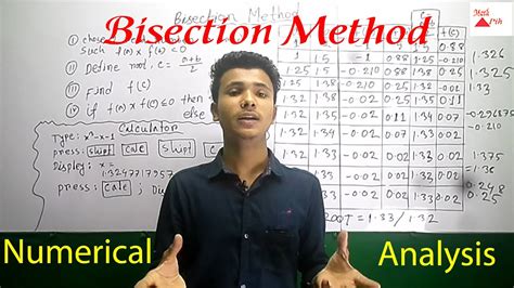 numerical analysis সাংখ্যিক বিশ্লেষণ part 1 bisection method in bangla youtube