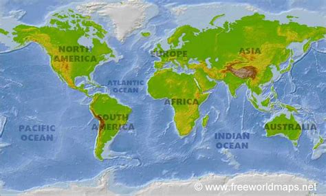 The Physical World Map Zip Code Map