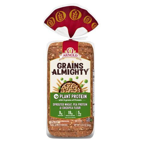 Save On Arnold Grains Almighty Plant Protein Thin Sliced Bread Order