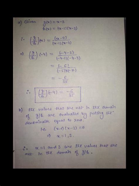 suppose that the functions g and h are defined as follows g x x 2 h x r 1 r 3 a