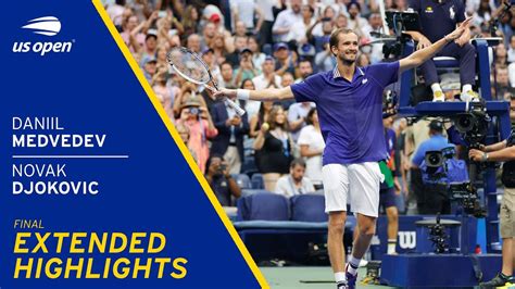 Daniil Medvedev Vs Novak Djokovic Extended Highlights Us Open