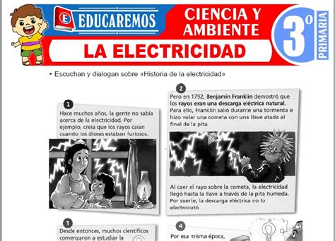 La Electricidad Para Tercero De Primaria Fichas GRATIS