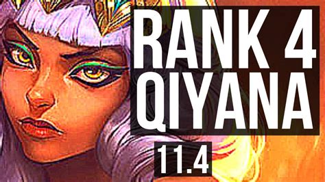 QIYANA Vs AZIR MID Rank 4 Qiyana 6 Solo Kills 10 3 8 300 Games