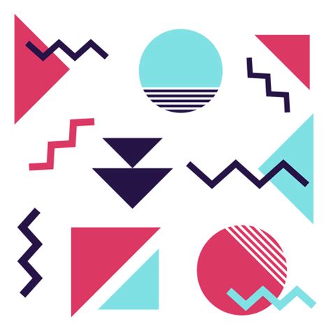 Diseño PNG Y SVG De Garabatos De Formas Geométricas Para Camisetas
