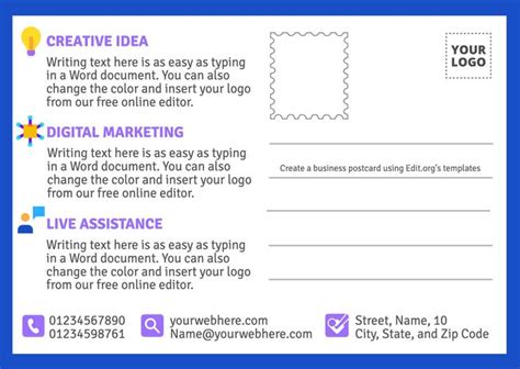 Free Editable Postcard Templates To Customize