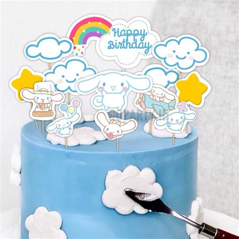 Jual CINNAMOROLL CAKE TOPPER TUSUKAN KUE BIRTHDAY ULANG TAHUN HIASAN