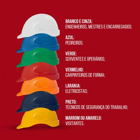 O que significa as cores dos capacetes na construção civil Steelflex