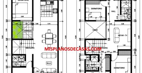 Dos Plantas Archivos Planos De Casas Para DESCARGAR Gratis