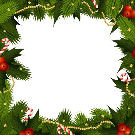 Free Printable Christmas Border Templates Word PSD