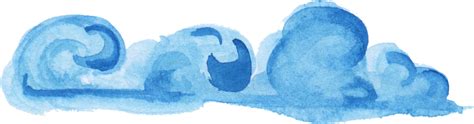 6 Watercolor Ocean Wave PNG Transparent OnlyGFX