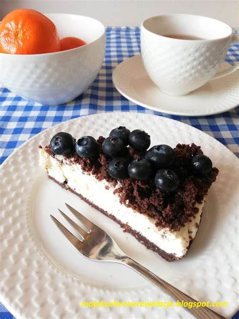 Moje Kuchenne Rewelacje Sernik oreo z borówkami bez pieczenia i bez