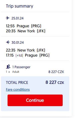 NEW YORK z Prahy Ostravy za akční cenu Honzovy letenky