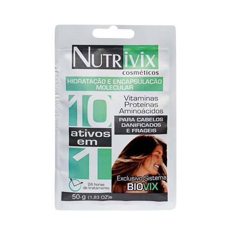 SACHÊ NUTRIVIX 10 ATIVOS EM 1 50G Unidade Nutrivix Cosméticos