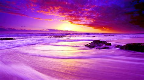 Beach Sunset Scenery K Wallpaper