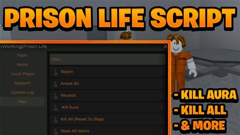 Op New Prison Life Script Pastebin Roblox Kill All Works On