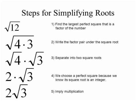 How To Simplify The Square Root Of