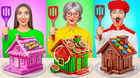 Eu vs Minha Vó No Desafio De Culinária Idéias Malucas Para Cozinhar