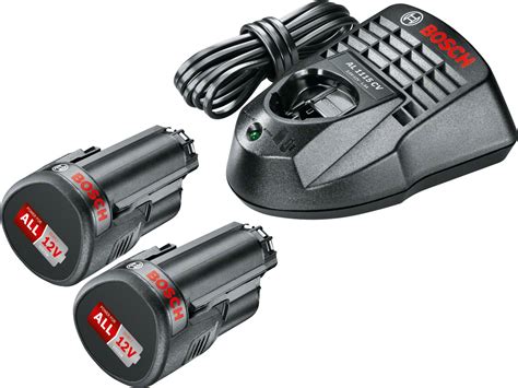 Bosch PBA 12V 2 5 Ah Charger Set 2x Battery Lithium Ion Starter Set