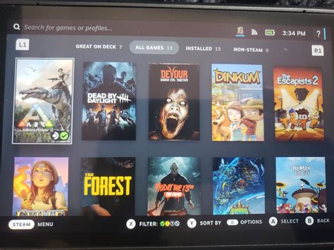 This Is The Library For The Steam Deck Console That Is Portable