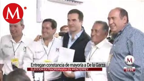 Adrián de la Garza recibe constancia como alcalde de Monterrey YouTube