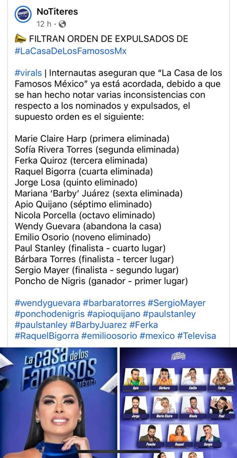 Prueba de líder rompe el orden de la lista filtrada en La Casa de los