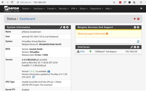 Installation And Configuration Of Pfsense Firewall Router