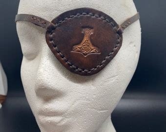 Pirate Scratches Cuts Leather Eye Patch Cosplay Etsy