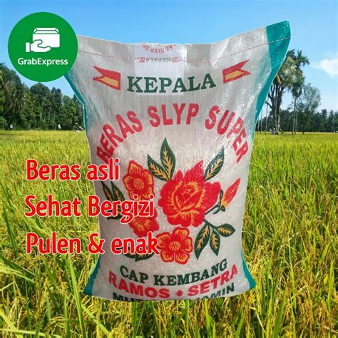 Jual BERAS SLYP SUPER CAP RAMOS BUNGA 10KG PULEN Indonesia Shopee Indonesia