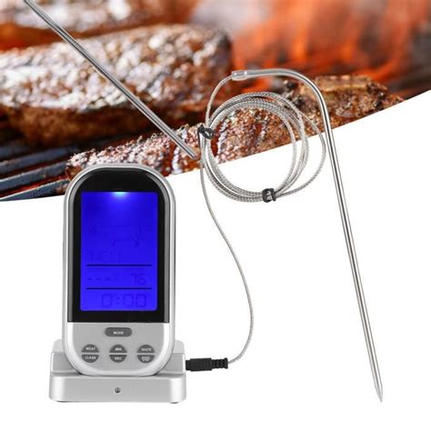 Sonde Num Rique Sans Fil Thermom Tre Viande Alimentaire Pour Four Bbq