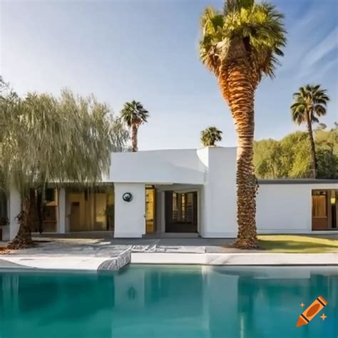 White House Surrounded By Palm Trees