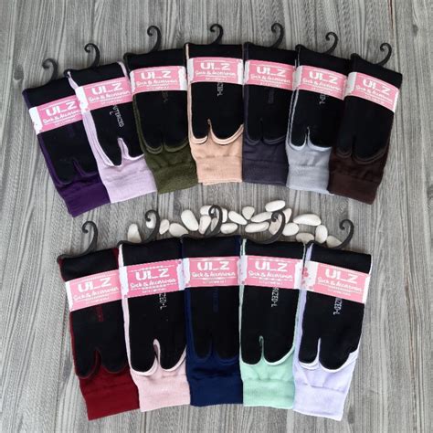 Jual Kaoskaki Jempol Ulz Nylon Warna Tapak Hitam Polos Muslimah Dewasa